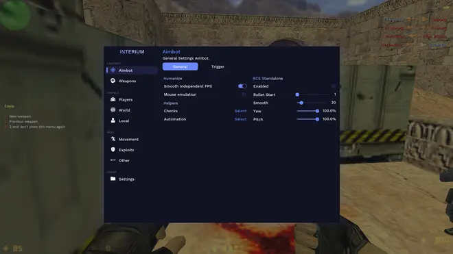 EVOL - Silent aim, anti-aim, ragebot, wallhack para CS1.6